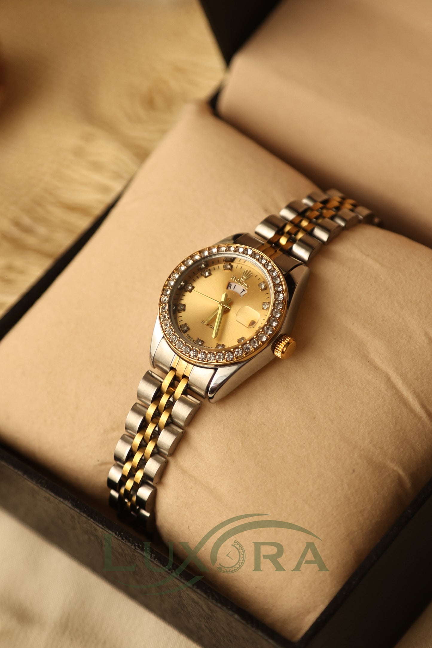 RX Mini Two Tone Diamond Edition – Day Date – LUXORA